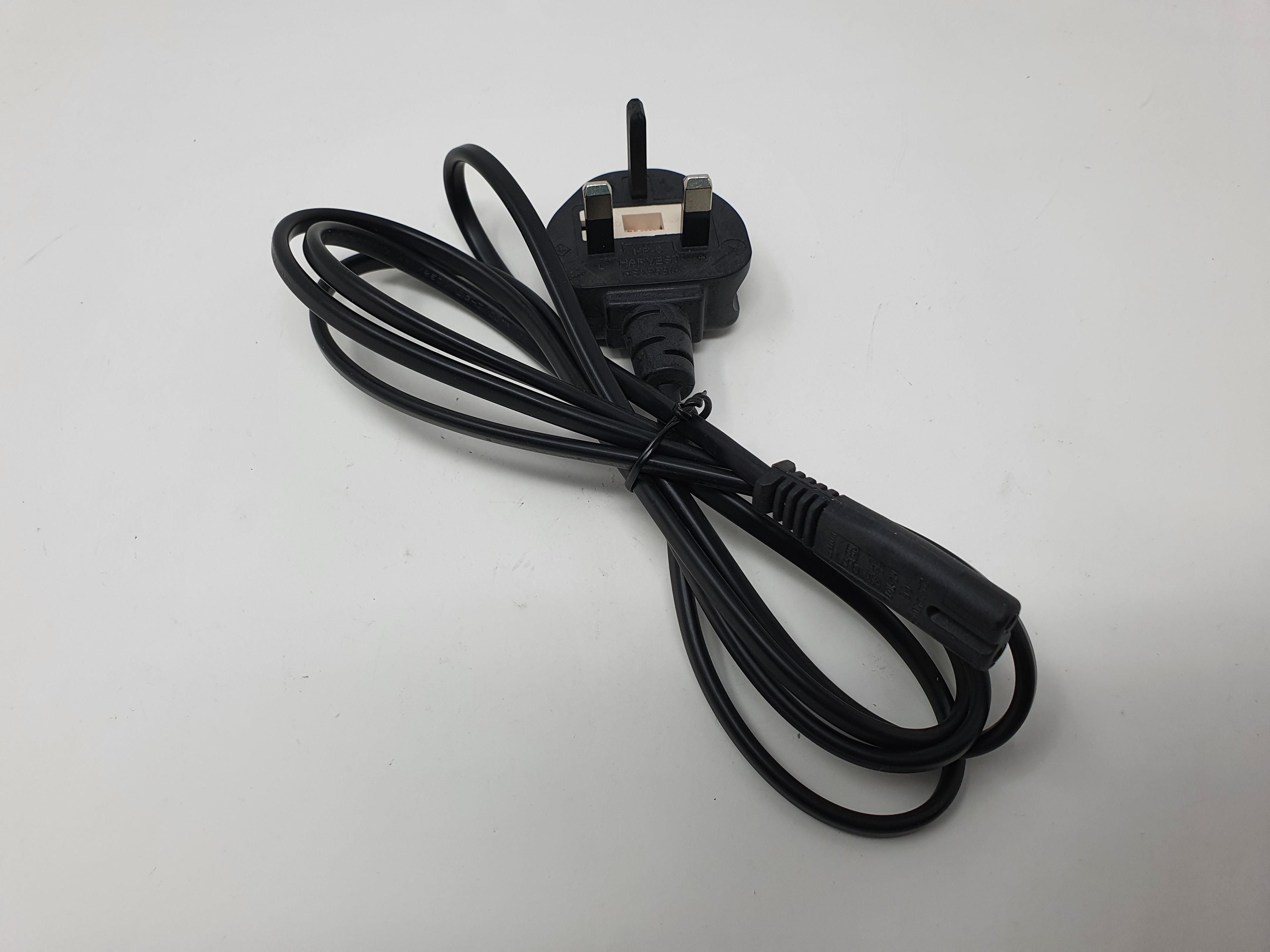 Mains Power Cable UK PLUG Figure 8 2PIN For Laptop DVD RADIO PS3 PS4 P ...