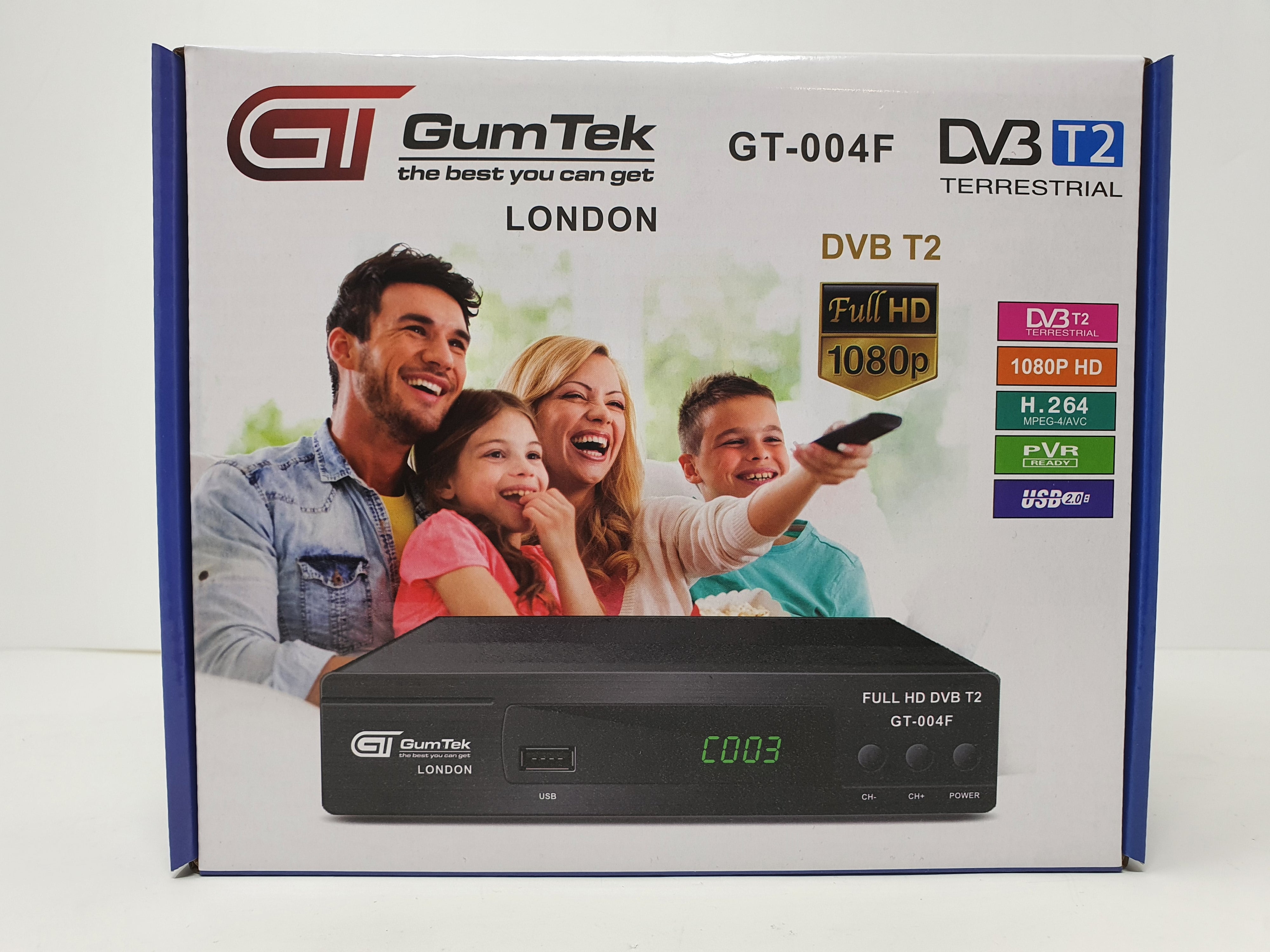 GumTek Full HD Freeview Set Top Box Plus Recorder Digital TV Receiver ...